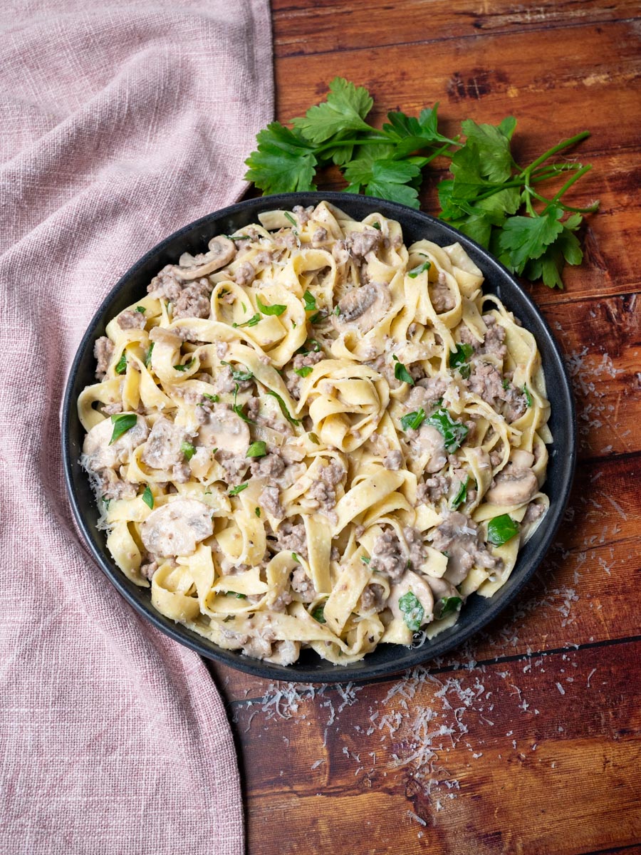 Ground Beef Alfredo – Mighty Spatula