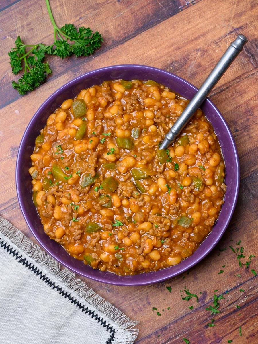 Baked Beans with Ground Beef – Mighty Spatula
